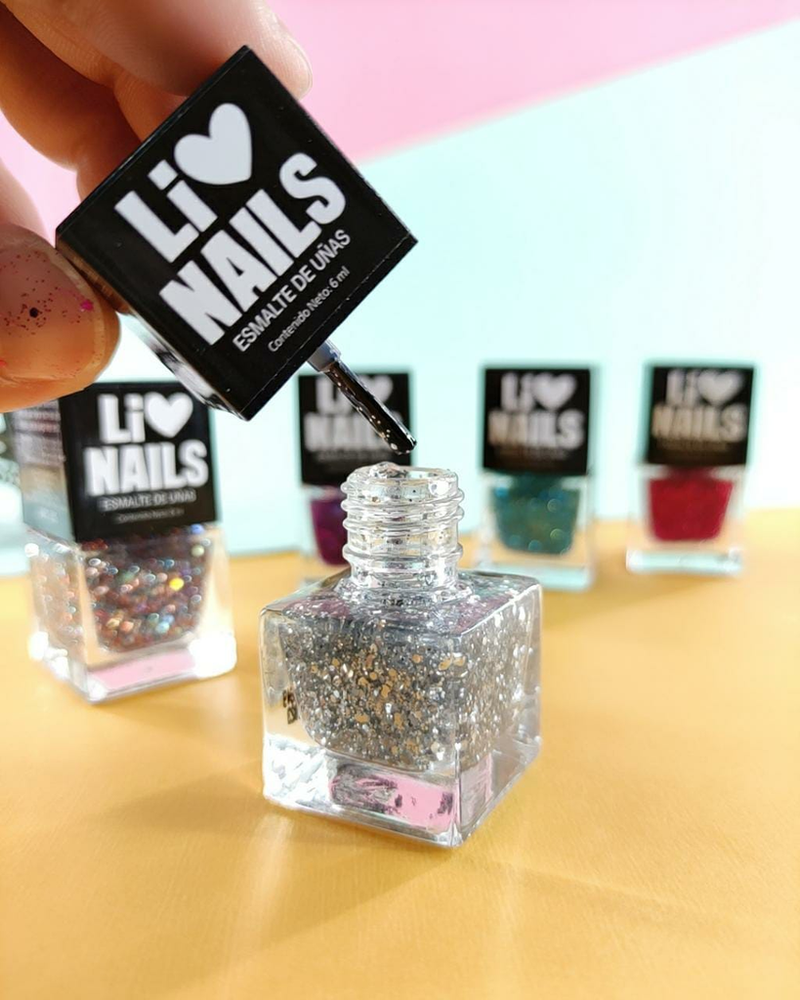 Esmaltes "Li Nails" Glitter - PLUS MAYORISTA