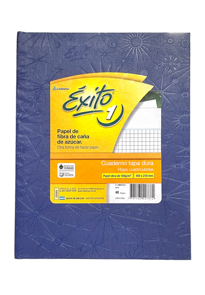 Cuaderno Exito N1 Azul Universal Cuadriculadas 48 Hojas - Distribuidora ...
