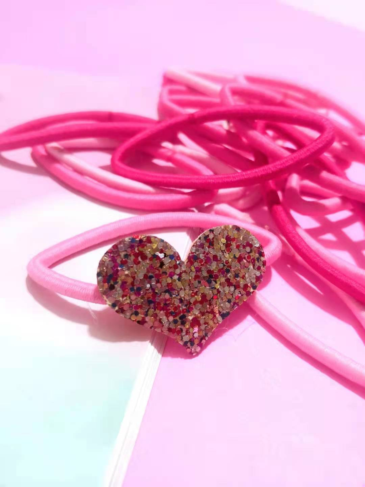 Colitas P/ Pelo Con Corazones x16u - LA COSMETICA