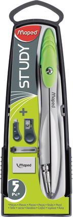 KIT COMPAS MAPED STUDY 5 PIEZAS-119405- - LIBRERIA DE BOLSILLO
