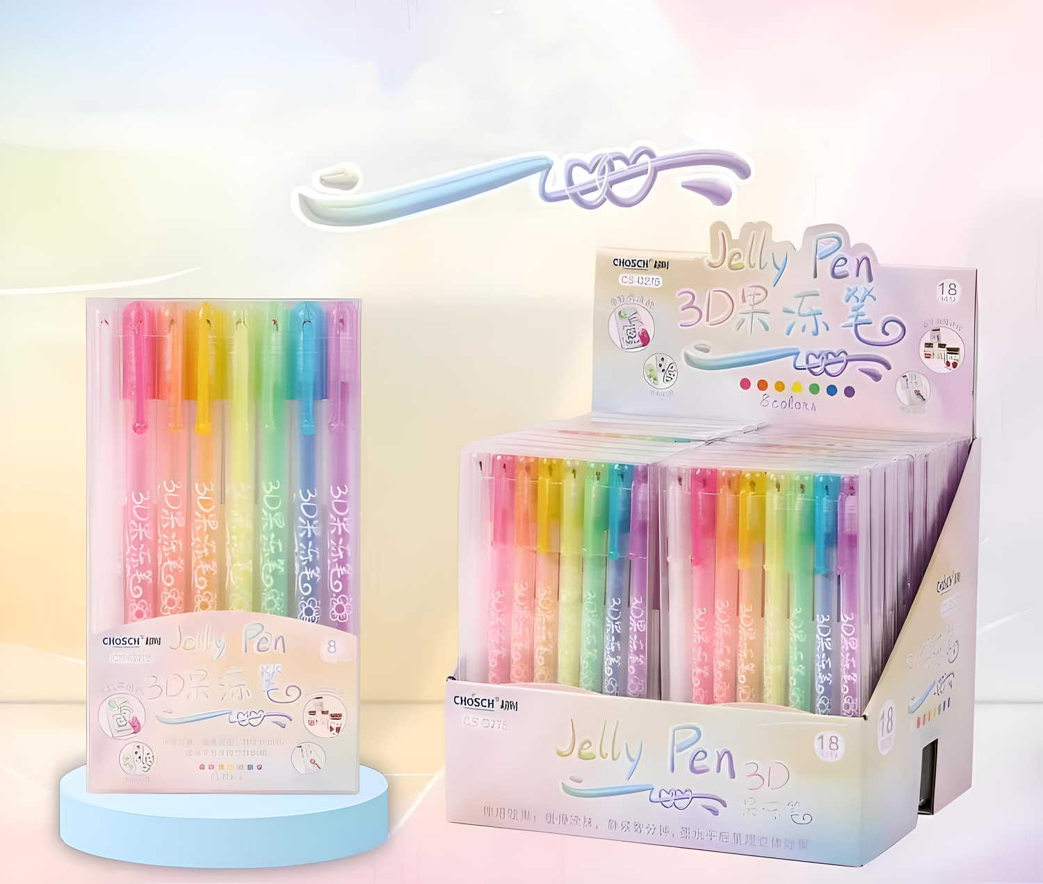 Set X 8 Birome de Gel "CHOSCH" - UNTOP