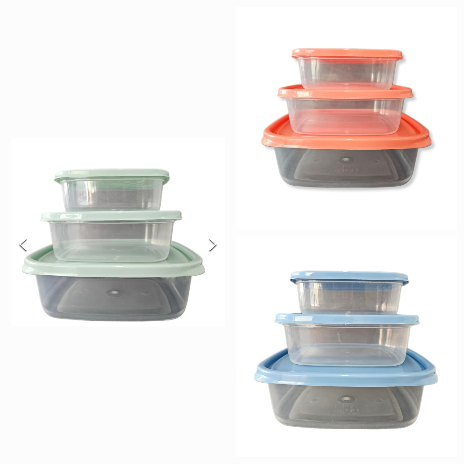 Tupper Set x3 Pcs. Rectáncgulo "Star" - UNTOP