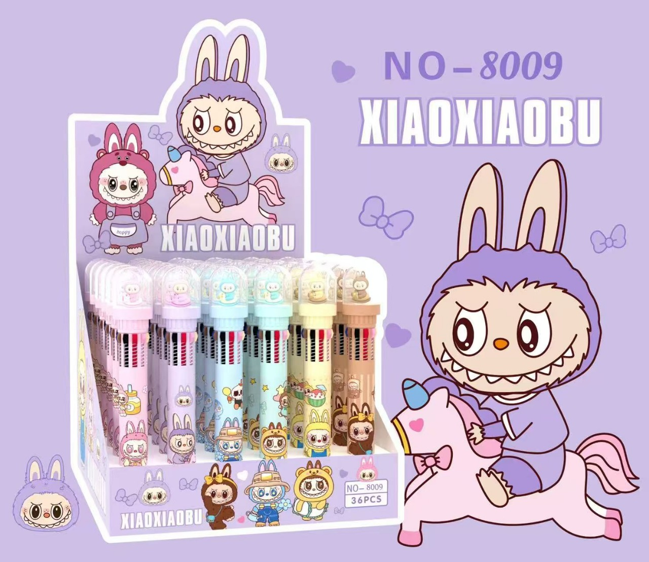 Caja x 36U. Birome Mix Color "Labubu" - UNTOP