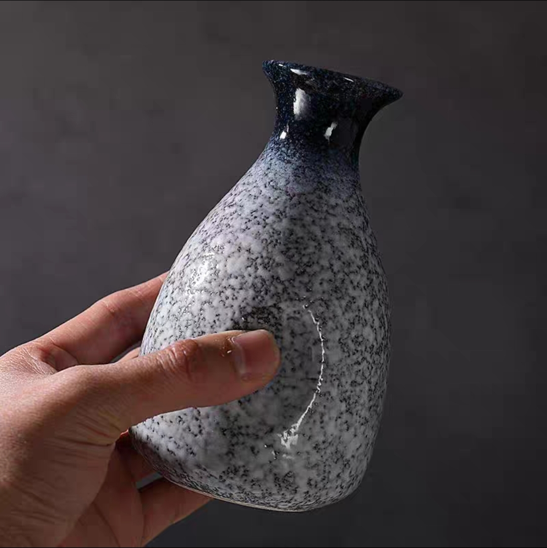 MT09702 BOTELLA DE SAKE CERAMICA 300ML AZUL 2007505097021 - KIKIKEN