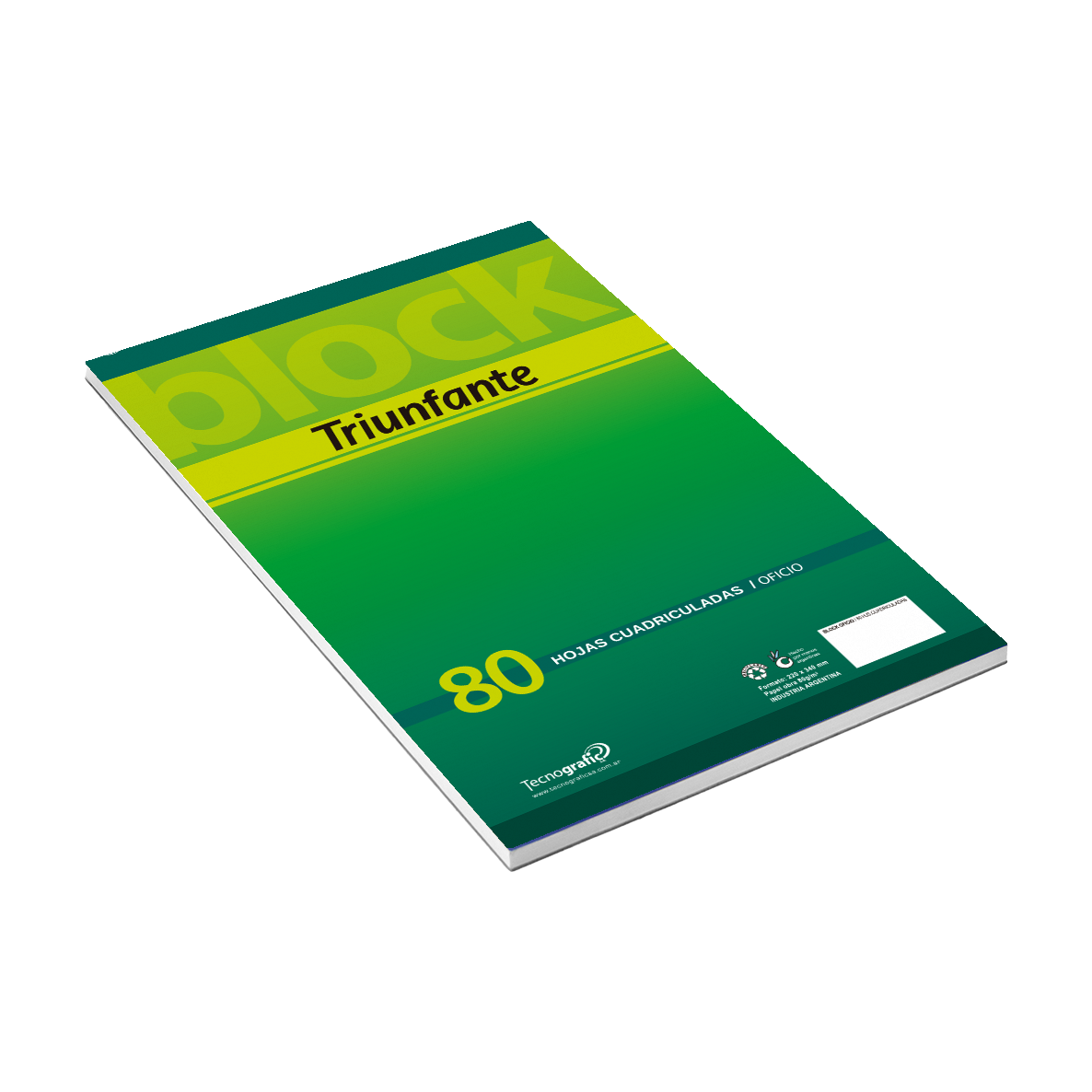 BLOCK TRIUNFANTE T/OF T/VOLC. X 80HC-233227- - LIBRERIA DE BOLSILLO