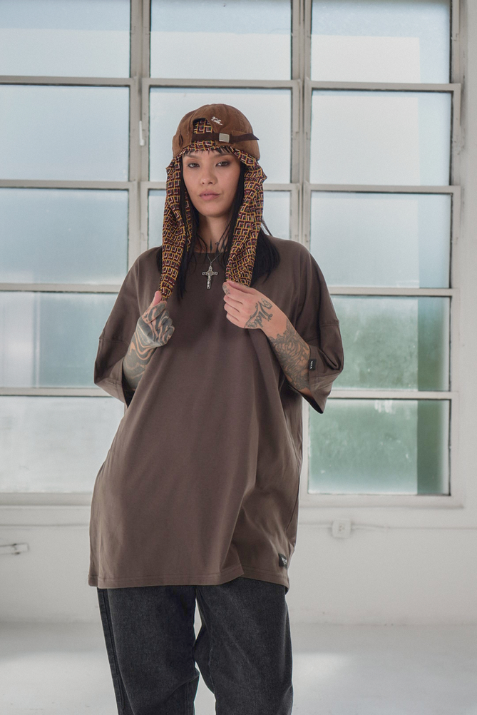 Remera Over Bassic Marrón - VITA MAYORISTAS