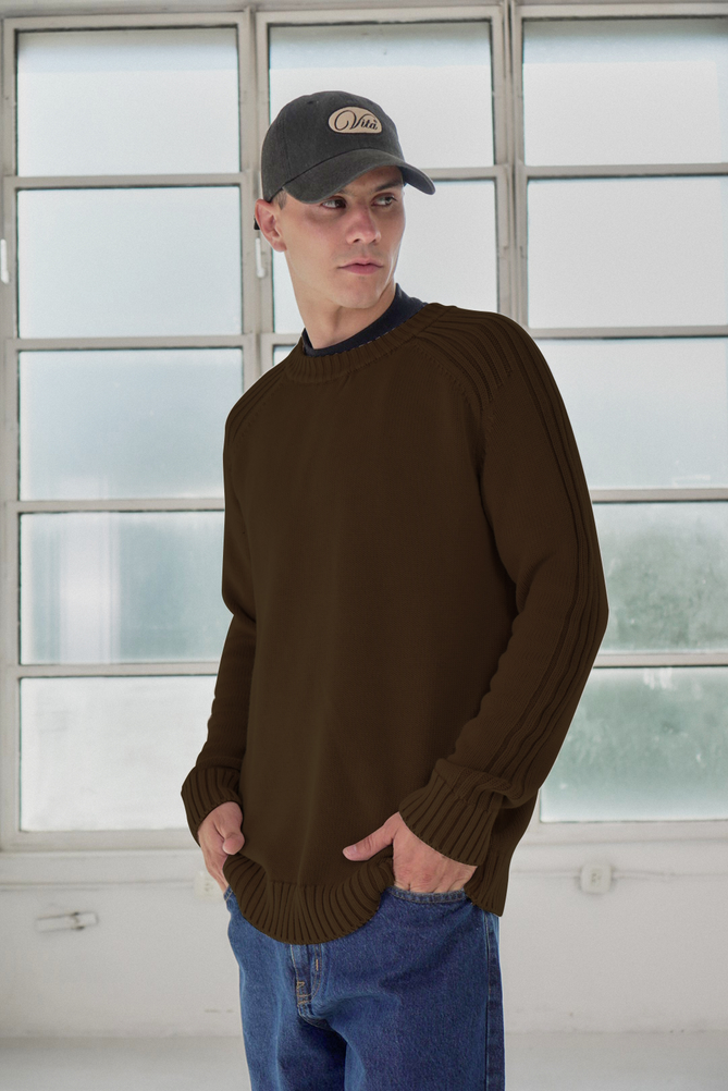 Sweater Over Instinto Chocolate - VITA MAYORISTAS