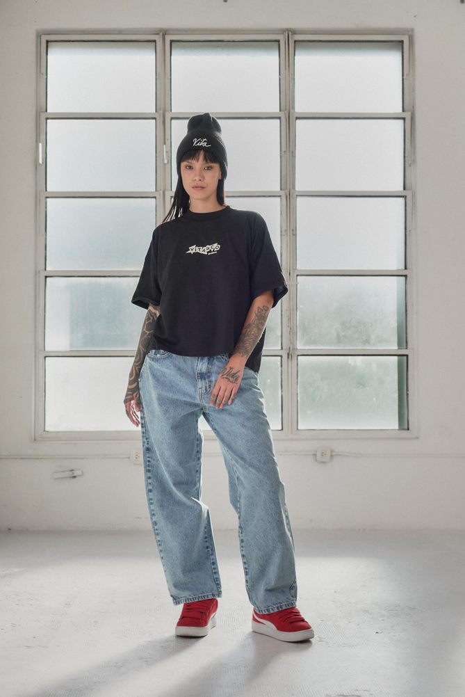 Remera Boxy Bolos - VITA MAYORISTAS