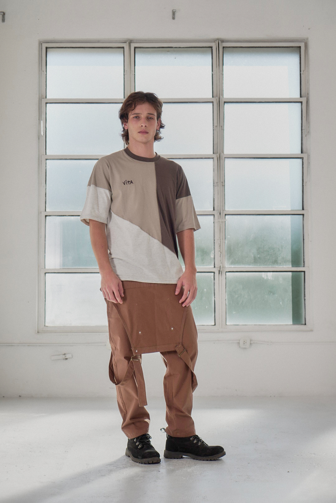 Remera Over Fragmentos Visón - VITA MAYORISTAS