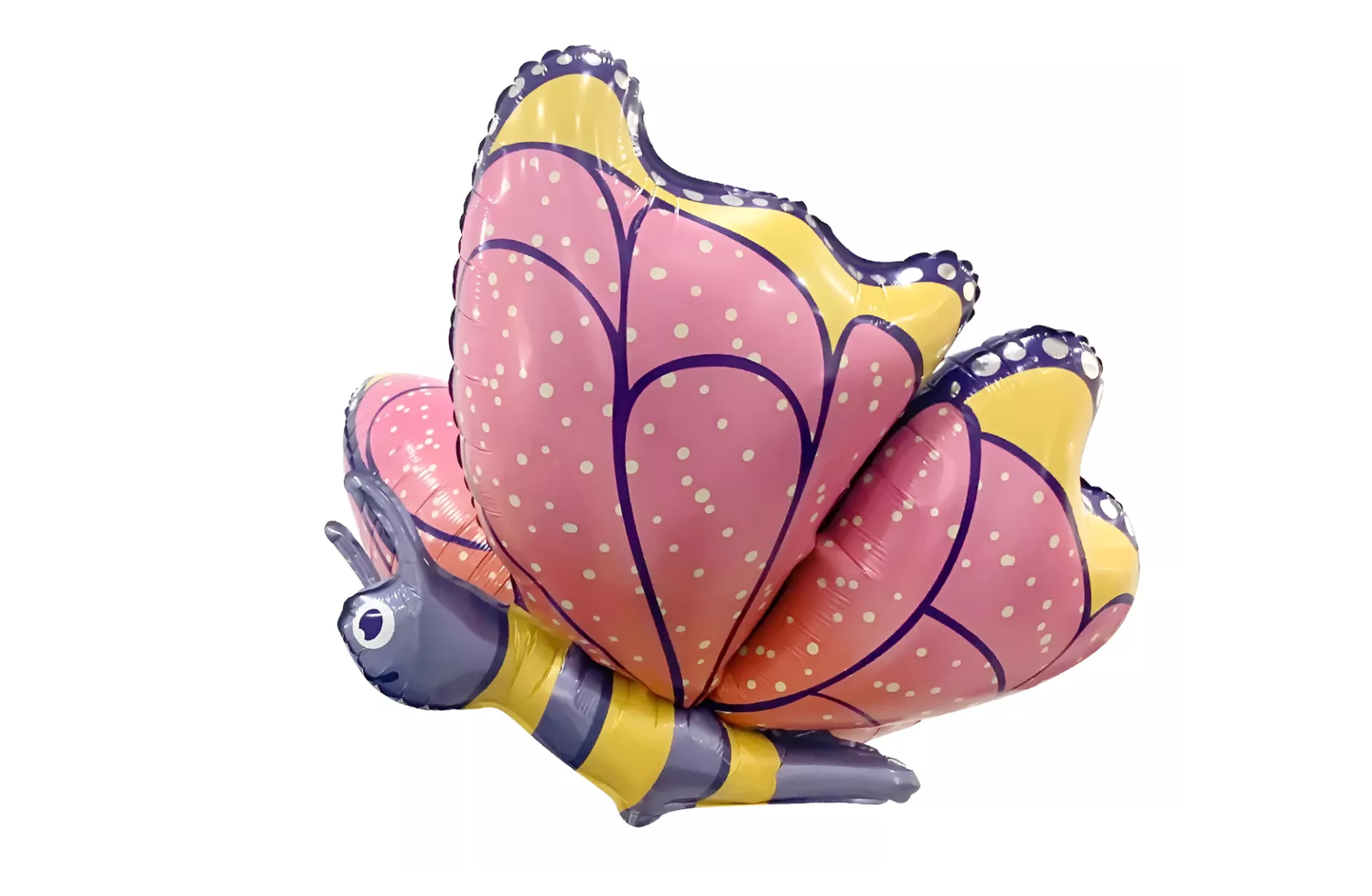 Globo Mariposa Metalizada 4d Grande 70cm - BIG GLOBOS