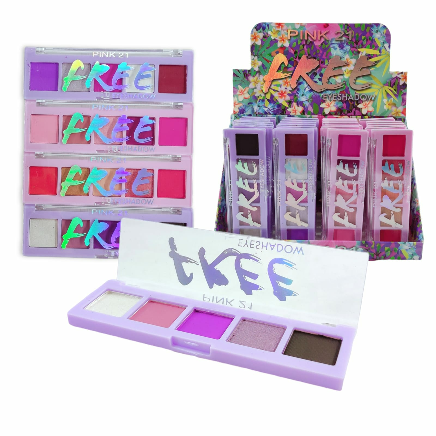 Paleta De Sombras "Free" - Pink 21 - PLUS MAYORISTA