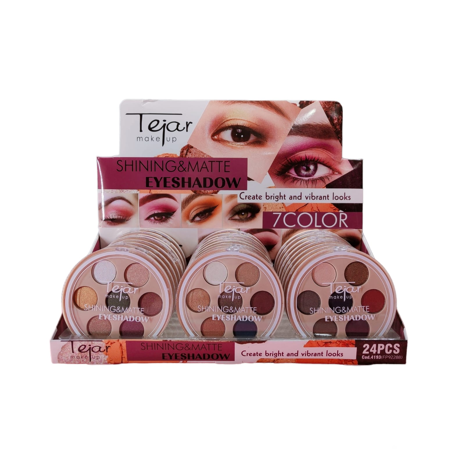 Caja x 24u Sombra Para Ojos - PLUS MAYORISTA