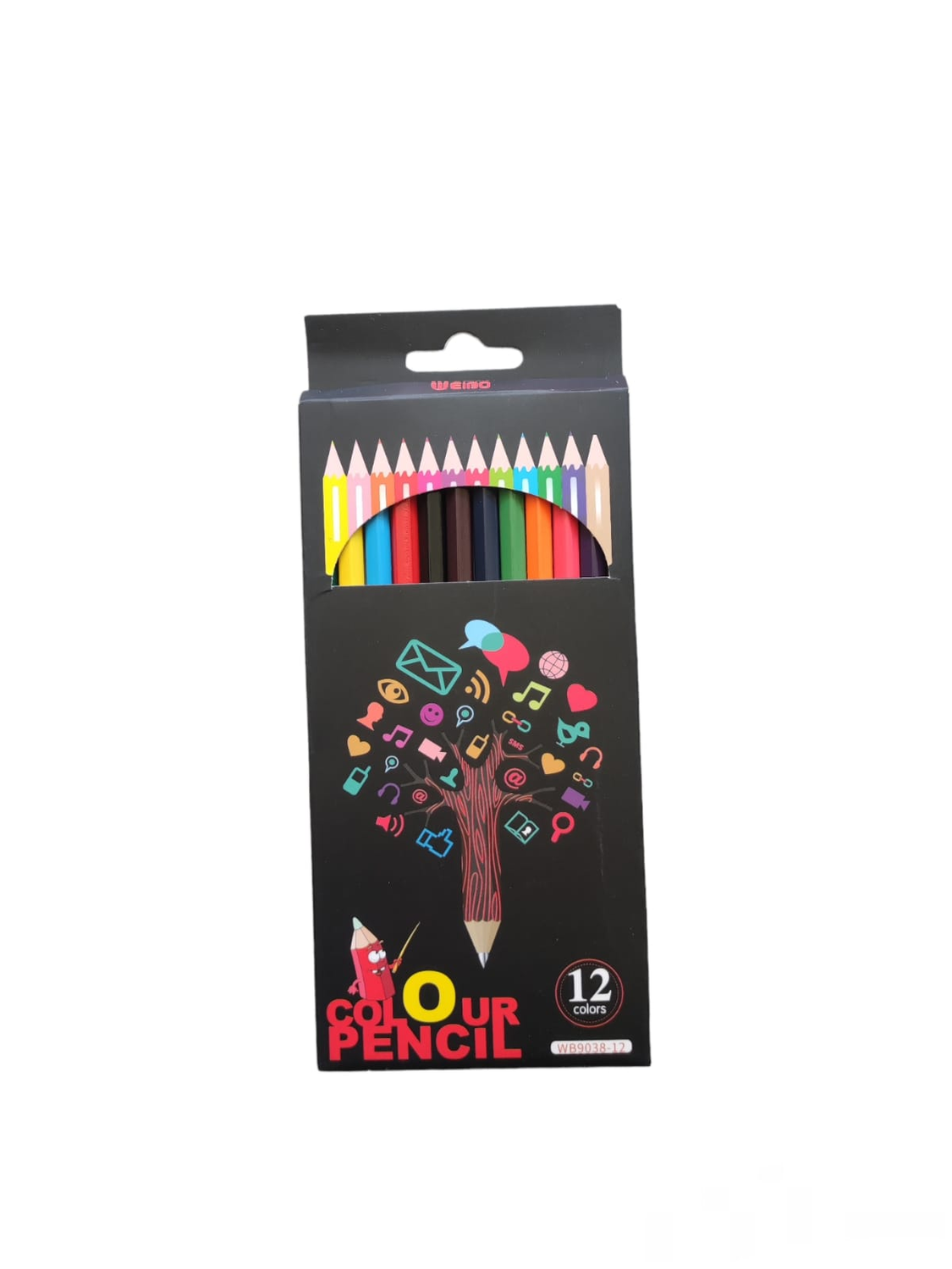 Lapices De Colores "Weibo" 12u - PLUS MAYORISTA