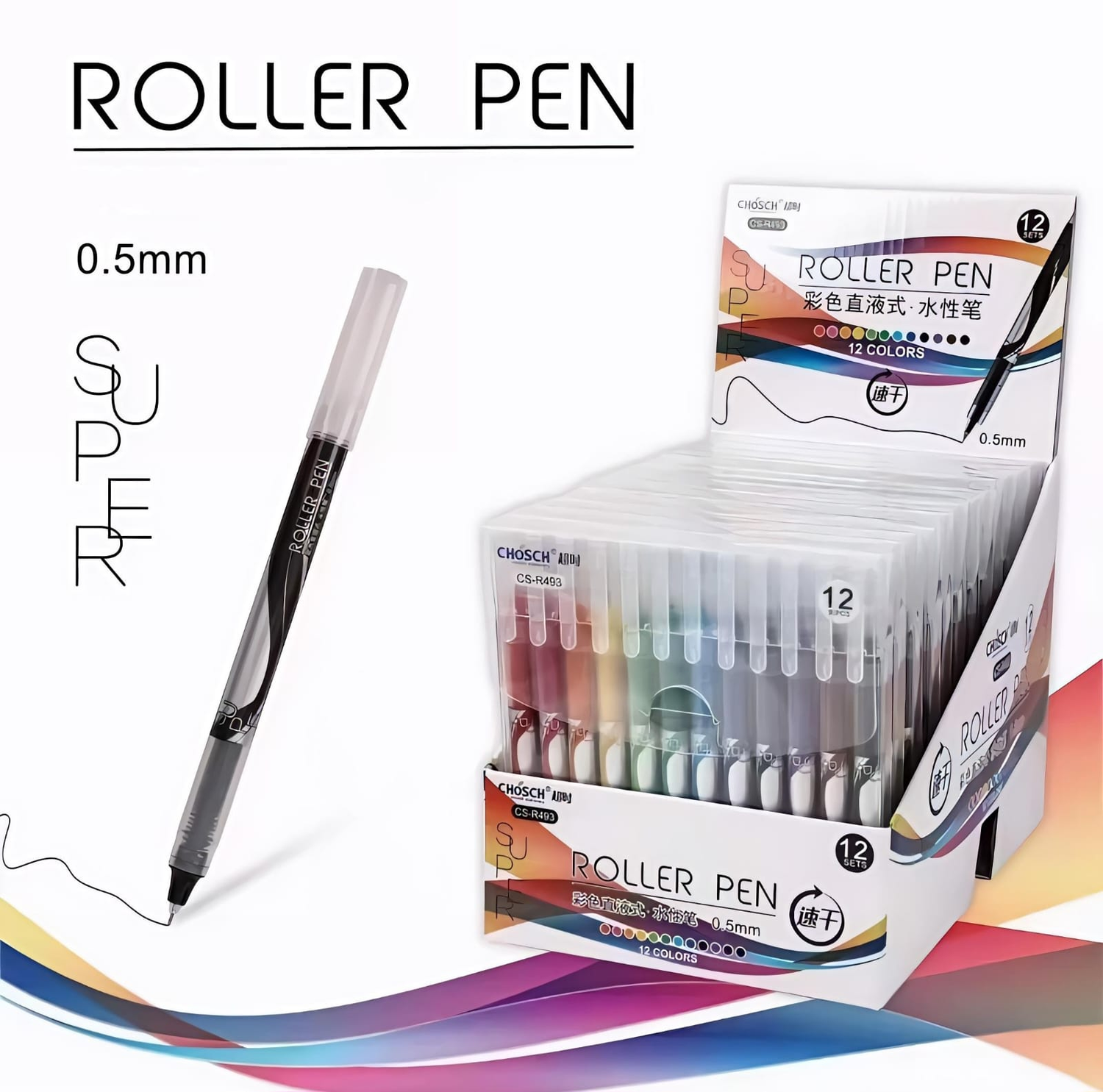 Set x 12 Bolígrafos "CHOSCH" - PLUS MAYORISTA