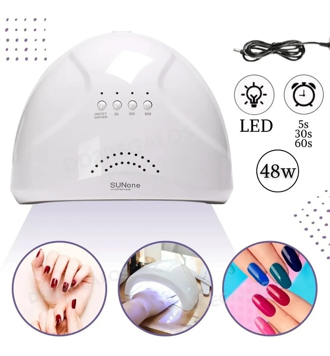 Cabina Uv/led Sun One 24 Led 48w Sensor Temporizador TranforMADOR - Distribuidora Por Mayor