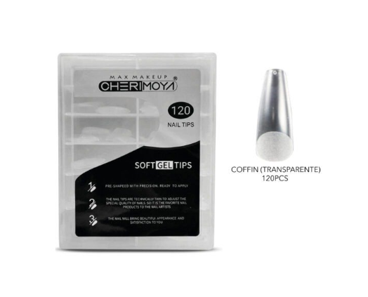 Tips Soft Gel Cherimoya X120u Mate Prelimados - Distribuidora Por Mayor