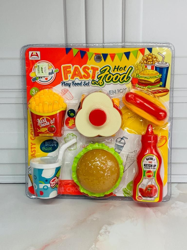 Kit de comida rapida hamburguesa 6piezas - Distribuidora Por Mayor