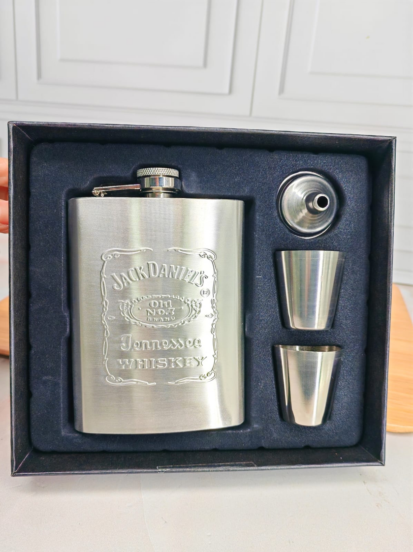 Set petaca con 2vasos - Distribuidora Por Mayor