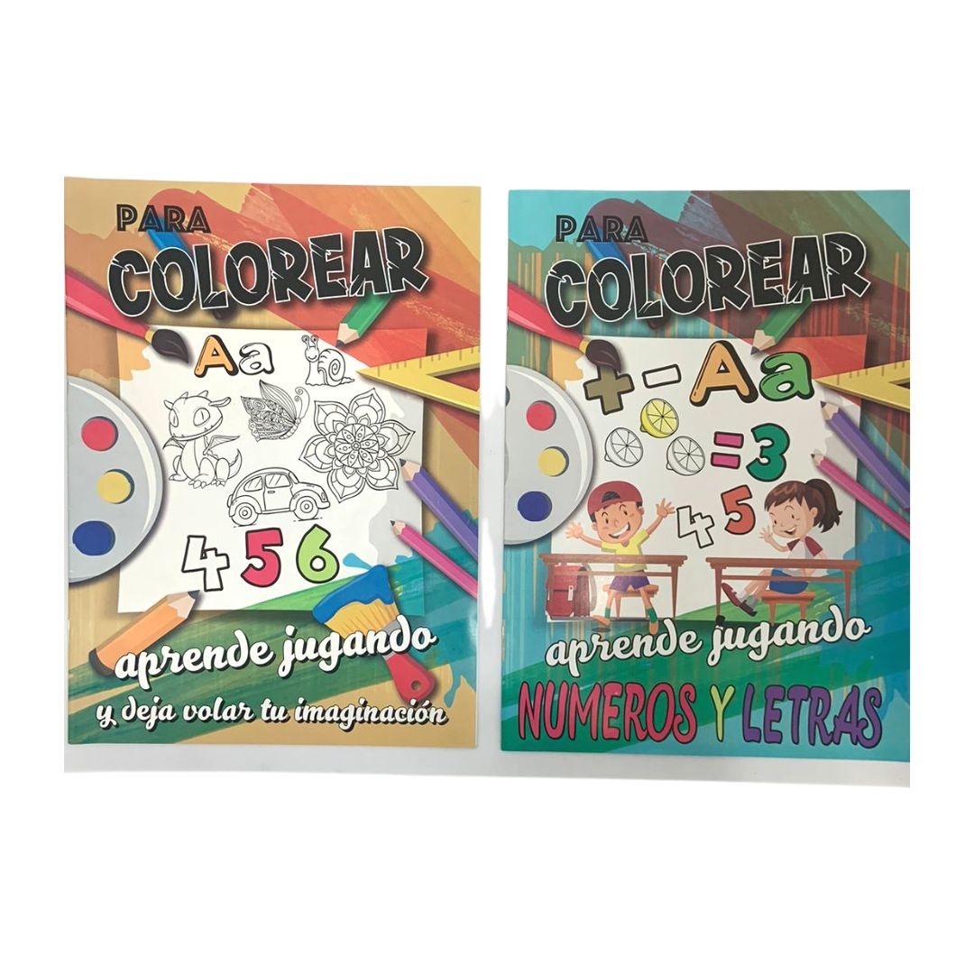 LIBRO P/COLOREAR 12 HOJAS - UNICA MAYORISTA