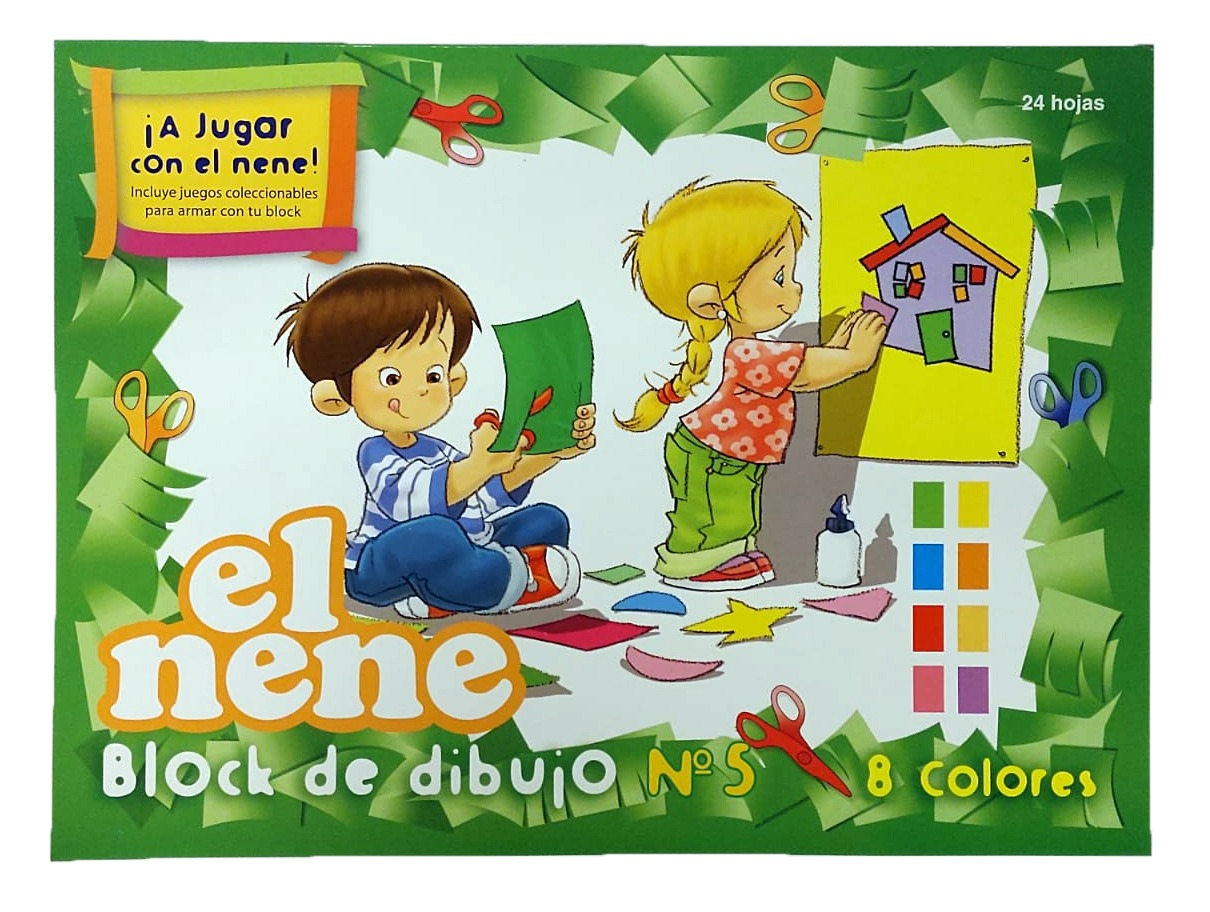 Block El Nene Nº5 Color x24 - ESTELA MONTENEGRO LIBRERÍAS MAYORISTAS