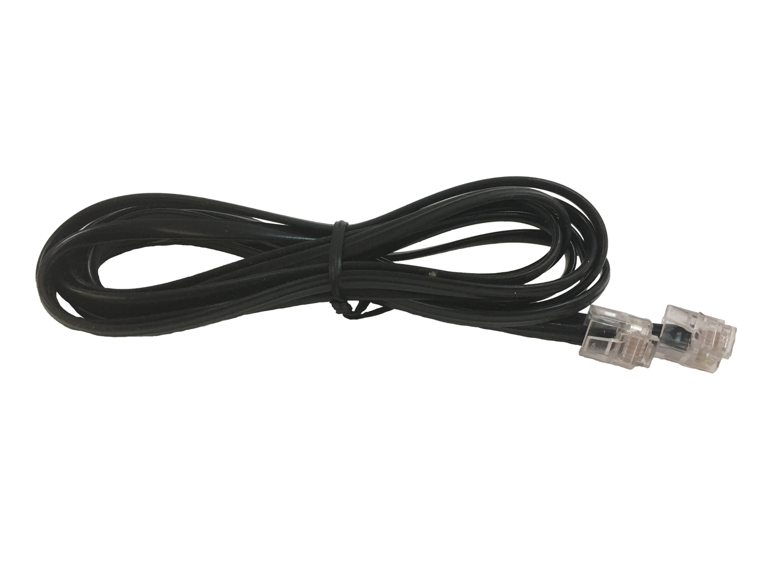 CABLE TELEFONICO PLANO PLUG/PLUG 2M NEGRO - DAYTON