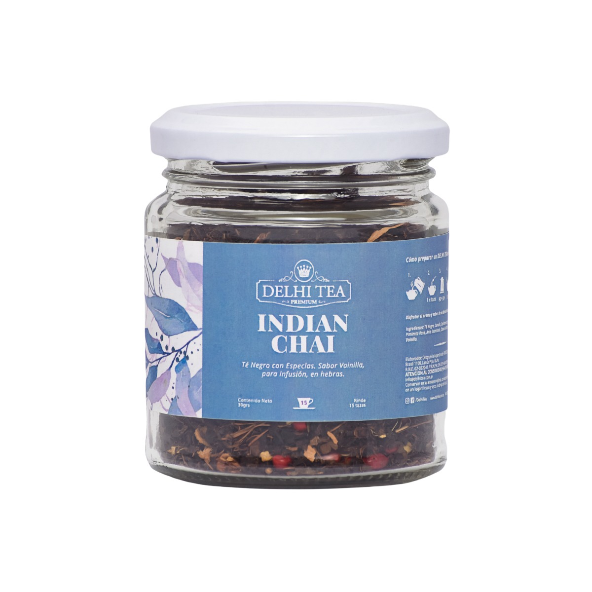INDIAN CHAI X 30 G FRASCO DELHI TEA - TIENDA VIDA + | Portal mayorista ...