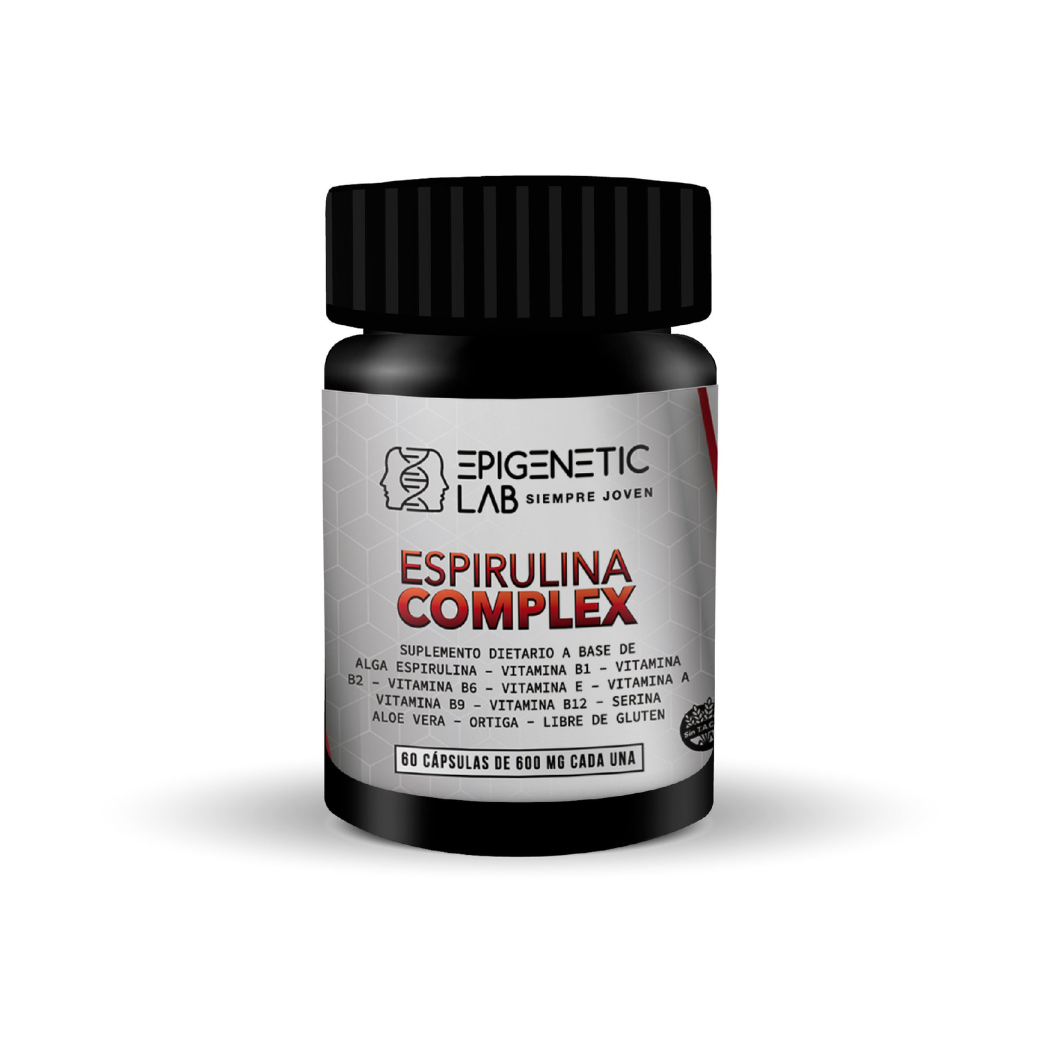ESPIRULINA COMPLEX X 60 CAPSULAS DE 600 MG SIN TACC - EPIGENETIC LAB MAYORISTAS