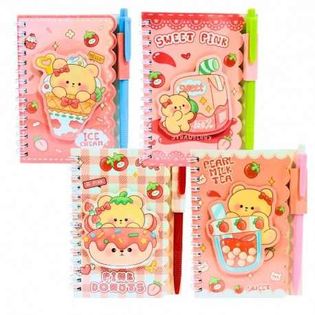 libreta c/ boli ositos 26706 - EL PASO MAYORISTA