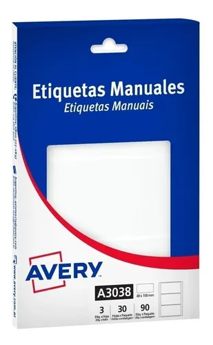 Etiqueta Autoadhesiva A6 Avery - ESTELA MONTENEGRO LIBRERÍAS MAYORISTAS
