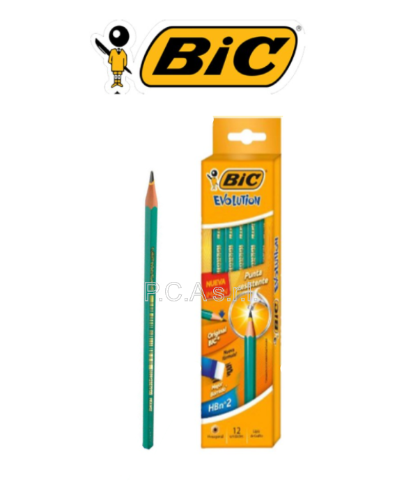 LAPIZ BIC EVOLUTION X 12º - PCA DISTRIBUIDORA